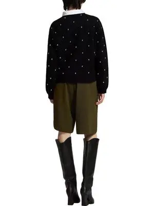 Essentiel Antwerp Klou Stud-embellished Sweater Black