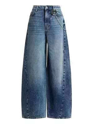 Essentiel Antwerp Twisted Seam Barrel-leg Jeans - Blue