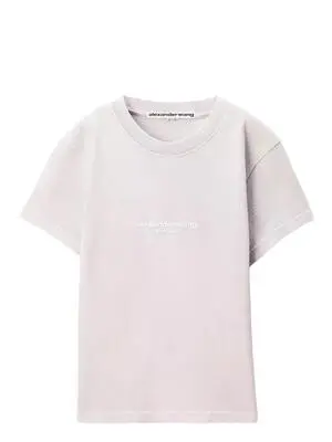 Alexander Wang Shrunken Logo T-shirt - Pink