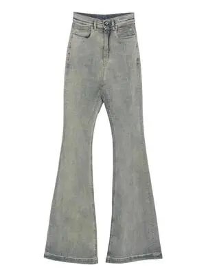 Rick Owens High-waisted Flared Jeans Blue
