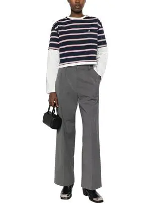Maje Tailored Flared Trousers - Grey