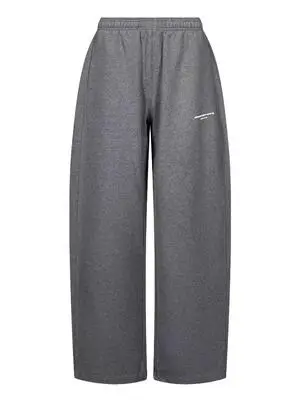 Alexander Wang Mid-rise Relaxed Logo Print Sweatpants - Grey