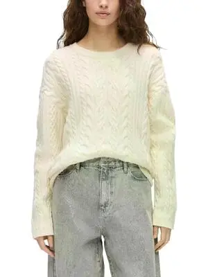 Karl Lagerfeld Chunky Cable-knit Sweater - Neutrals
