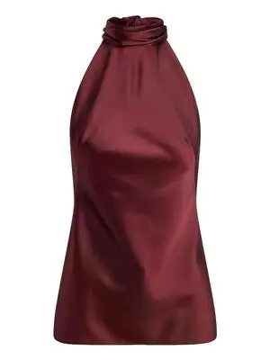 Ralph Lauren Chilton Halterneck Top - Red