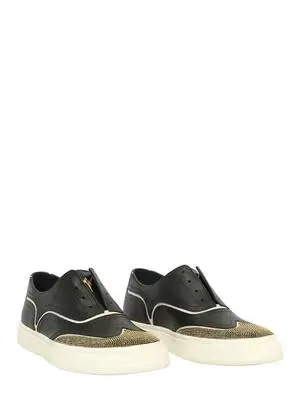 GIUSEPPE ZANOTTI Embellished Slip-on Sneakers - Black