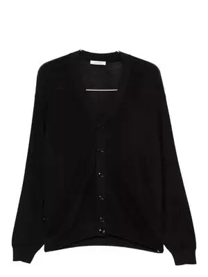 LEMAIRE Wrap-style Cardigan - Black