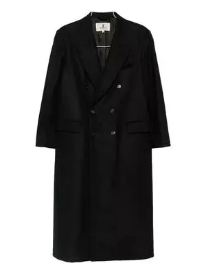 Barena Venezia Double-breasted Peak-lapel Coat - Black