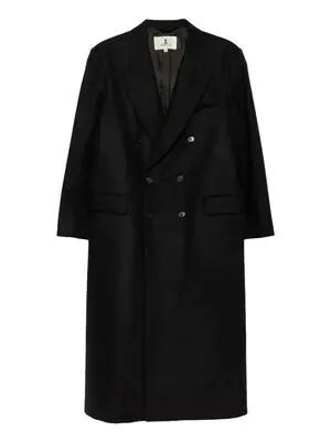 Barena Venezia Double-breasted Peak-lapel Coat - Black