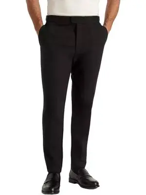 Manière De Voir Hubert Slim-fit Tailored Trousers - Black