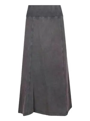 MARANT ETOILE Faded Effect Panelled Midi Skirt - Grey