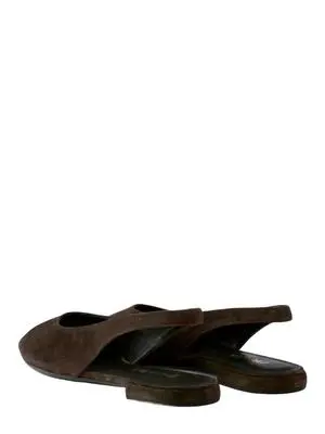 Prada Suede Ballerinas - Brown