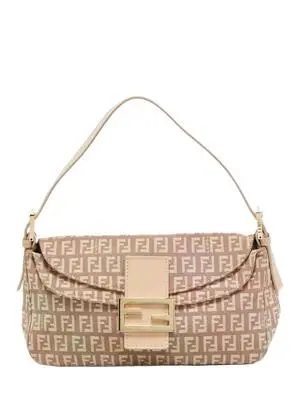 Fendi 2005 Baguette Zucchino Forever Shoulder Bag - Brown