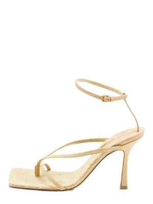Bottega Veneta Stretch Heeled Sandals - Neutrals