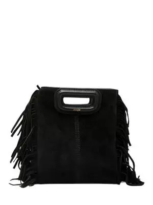 Maje M Fringe-detail Mini Bag - Black