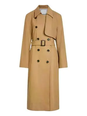 Maria Mcmanus Double-breasted Belted Trench Coat - Neutrals