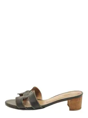 Hermès Hermès Oasis Heeled Sandals Black