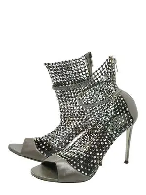 Rene Caovilla Galaxia Lace Sandals - Grey