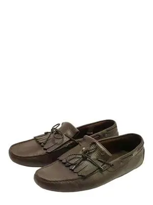 TOD'S Kiltie Fringe Loafers - Brown