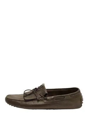 TOD'S Kiltie Fringe Loafers - Brown