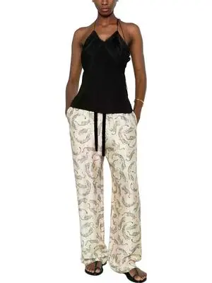 FORTE_FORTE Leopard Print Palazzo Pants - Neutrals