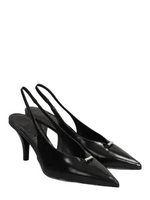 CHANTAL Pointed-toe Slingback Pumps - Black