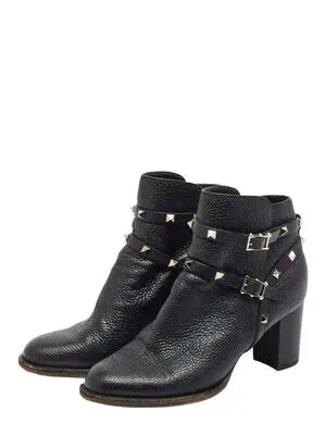 Valentino Garavani Rockstud Cage Ankle Boots - Black