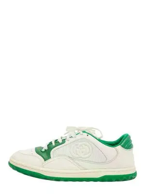 Gucci Mac80 Interlocking-g Leather Sneakers - White