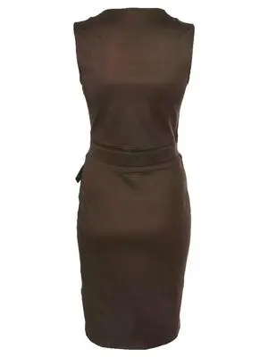 Gucci Belted Midi Dress - Brown