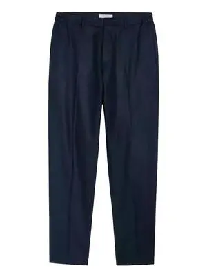 Boglioli Elasticated Waistband Pressed-crease Trousers - Blue