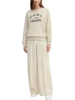 Dkny Logo Detail Sweatshirt - Neutrals