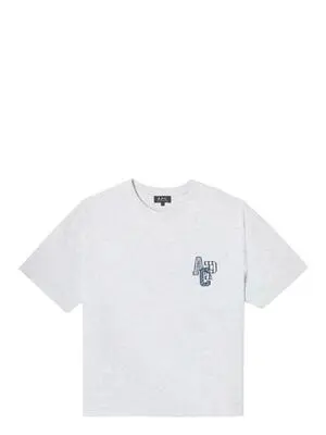 A.p.c. Logo-embroidered Short-sleeve T-shirt - Grey