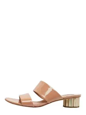 FERRAGAMO Dual-strap Flower-heel Sandals - Brown