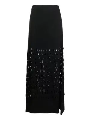 Alberta Ferretti Cut-out High-waisted Skirt - Black