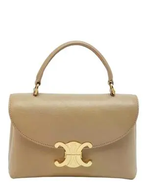 Celine 2024 Teen Nino Logo-plaque Handbag - Neutrals