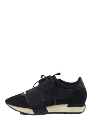 Balenciaga Race Runner Lace-up Sneakers - Black