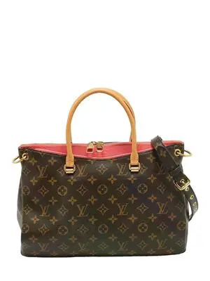 LOUIS VUITTON Pallas Monogram Tote Bag - Brown