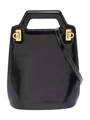 FERRAGAMO Wanda North South Tote Bag - Black