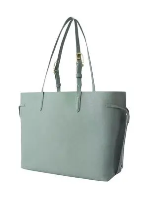 Furla L Ava Leather Tote Bag - Green
