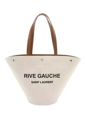 Saint Laurent Rive Gauche Tote Bag - Neutrals