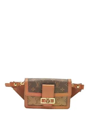 LOUIS VUITTON Dauphine Reverse Monogram Mini Belt Bag - Brown