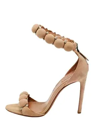 Alaïa La Bombe Ankle-strap Heeled Sandals Neutrals