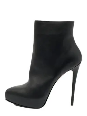 LE SILLA Pointed-toe Platform Stiletto Ankle Boots - Black