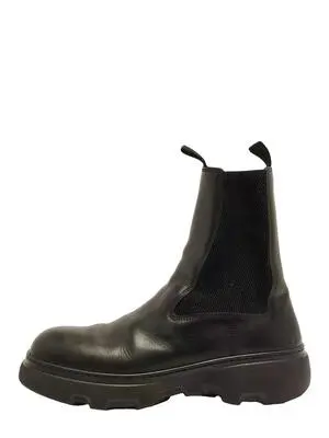 Burberry Leather Chelsea Boots - Black