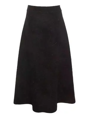 Chloé Button-up Flared Midi Skirt - Blue