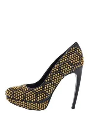 Alexander McQueen Embellished Platform Stiletto Pumps - Black
