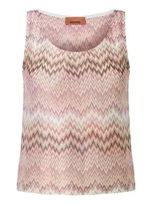 Missoni Sleeveless Viscose Top - Pink