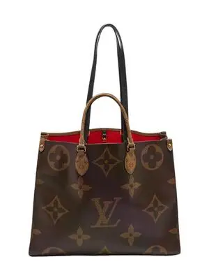 LOUIS VUITTON Monogram-reverse Onthego Gm Tote Bag - Brown