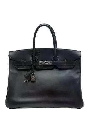 Hermès 2010 Togo Birkin Retourne 35 Handbag Black