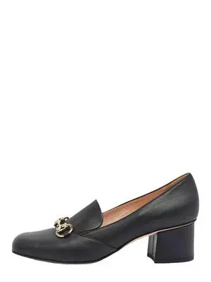 Gucci Horsebit Block Heel Pumps - Black