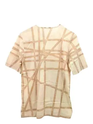 Hermès 1990s Logo Print Cotton T-shirt - Neutrals